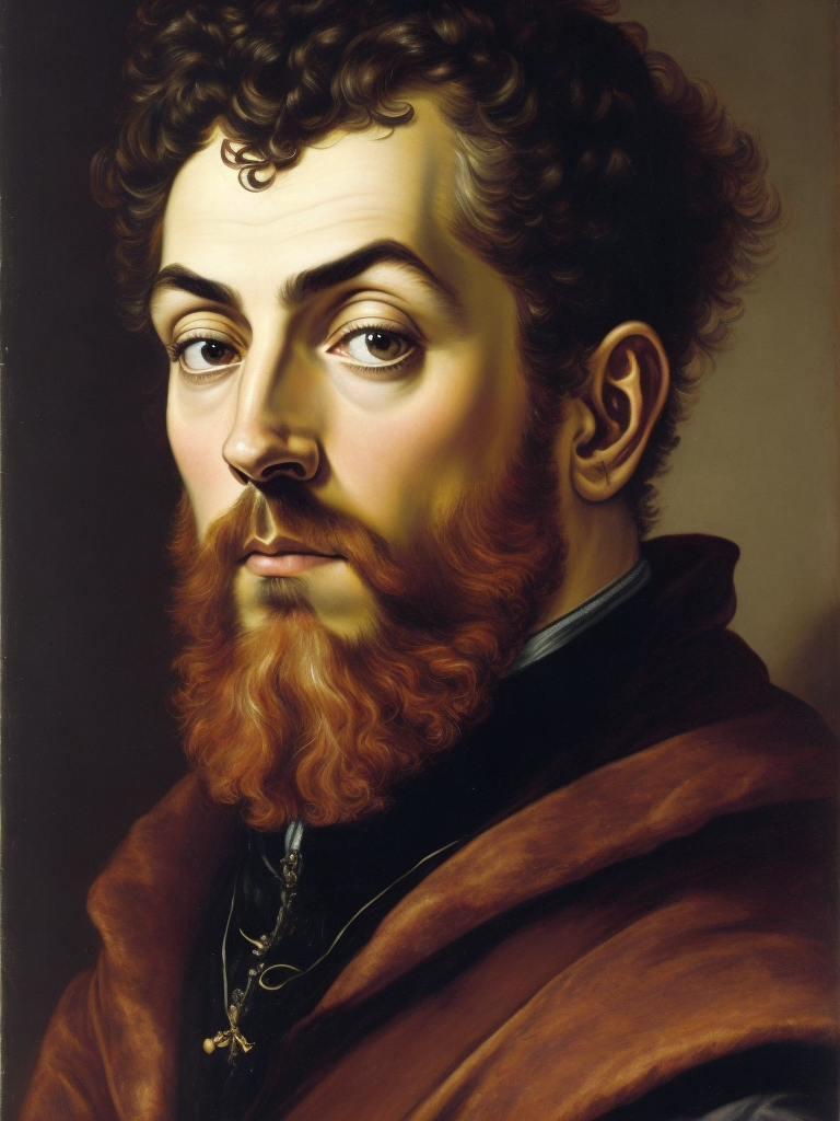Premium Free ai Images | self portrait by jacopo tintoretto
