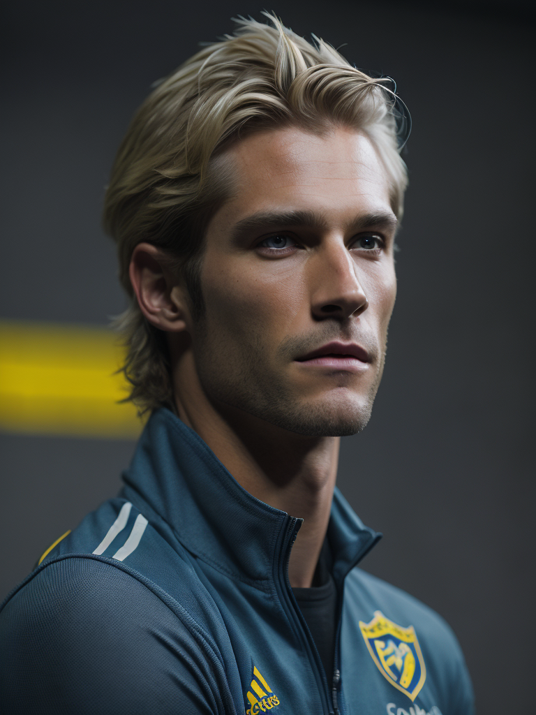 Premium Free ai Images | portrait of soccer player oliver kahn