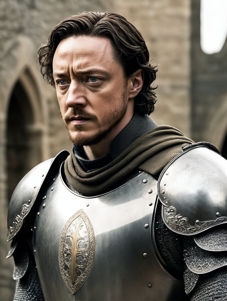 Premium Free ai Images | james mcavoy as knight