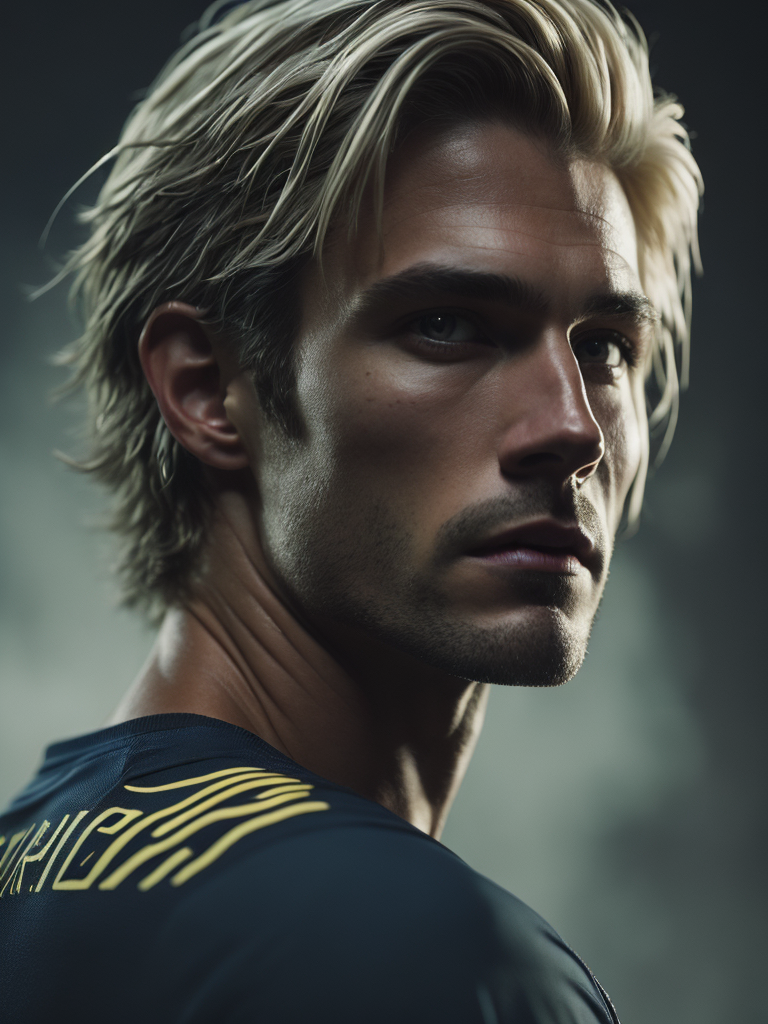 Premium Free ai Images | portrait of soccer player oliver kahn