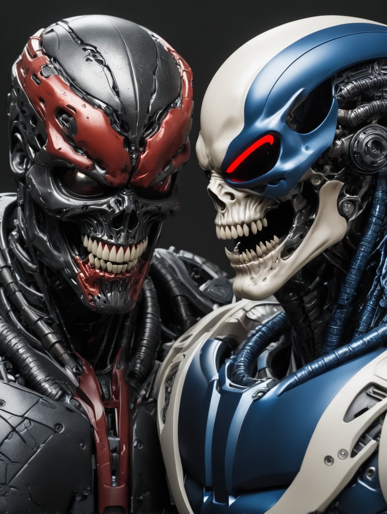 Premium Free ai Images | rev terminator vs venom