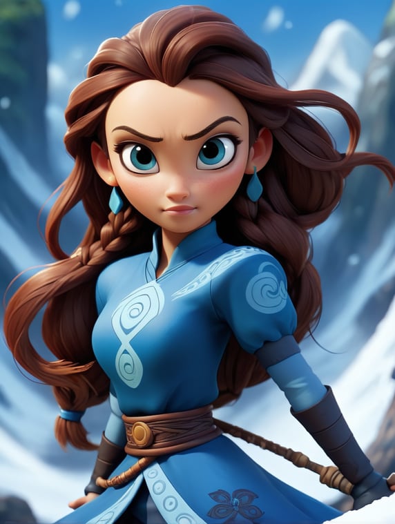 Premium Free ai Images | katara avatar the last airbender