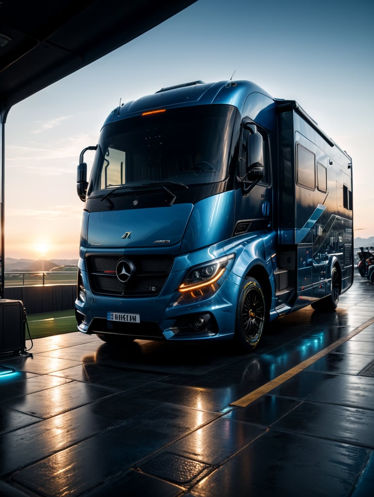 Premium Free ai Images | formula one motorhome terrace sunshine dj ...