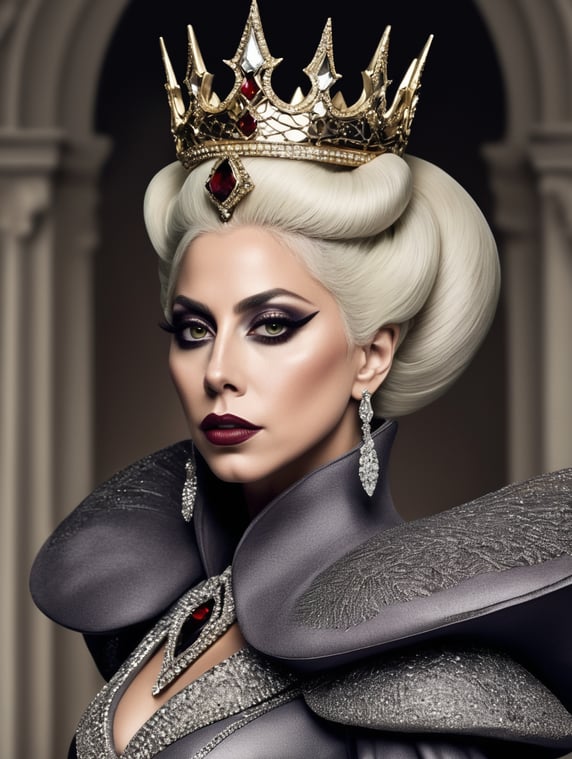 Premium Free ai Images | lady gaga as the evil queen