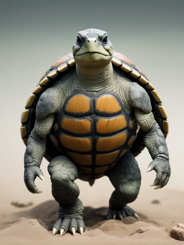 Premium Free ai Images | turtle in naruto style