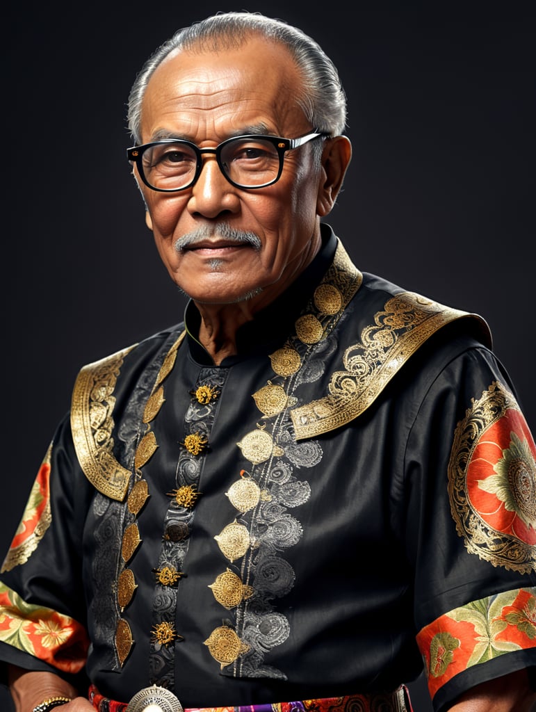 Premium Free ai Images | Stylish Grandpa Captures Iconic Selfie
