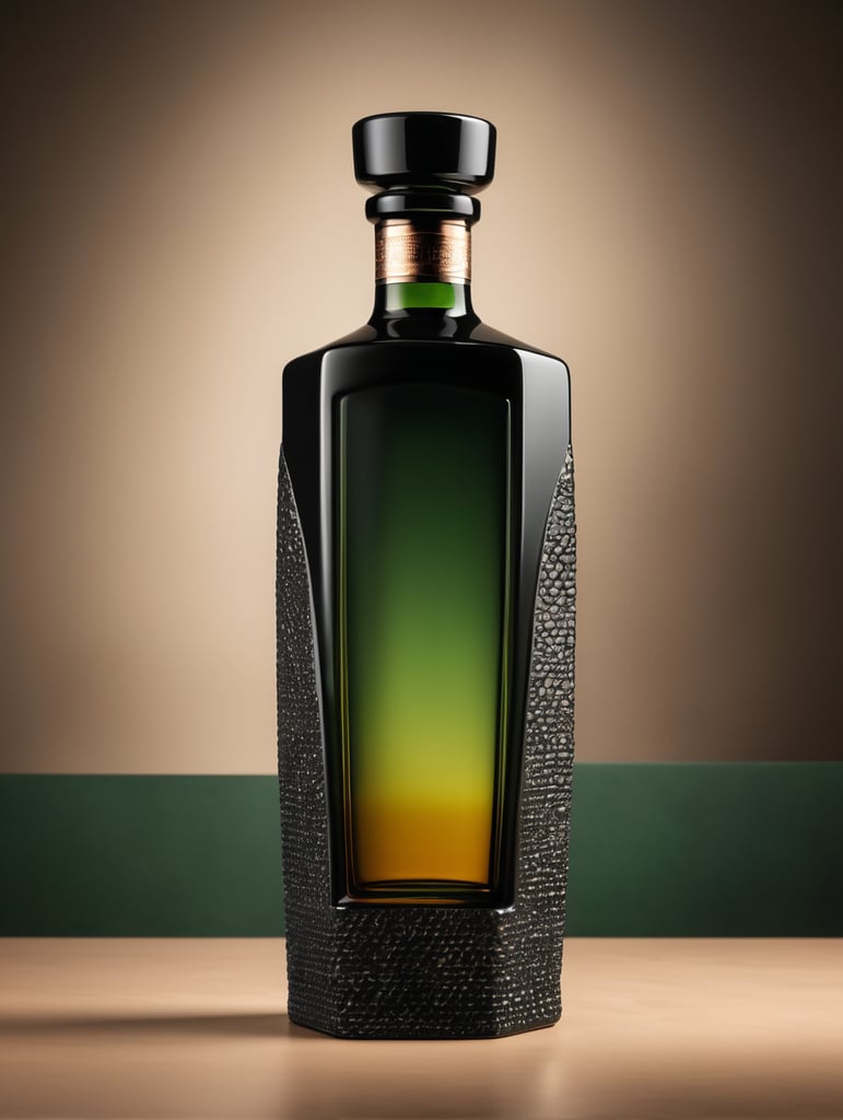 Premium Free ai Images | botella de tequila luxury de material ceramico ...