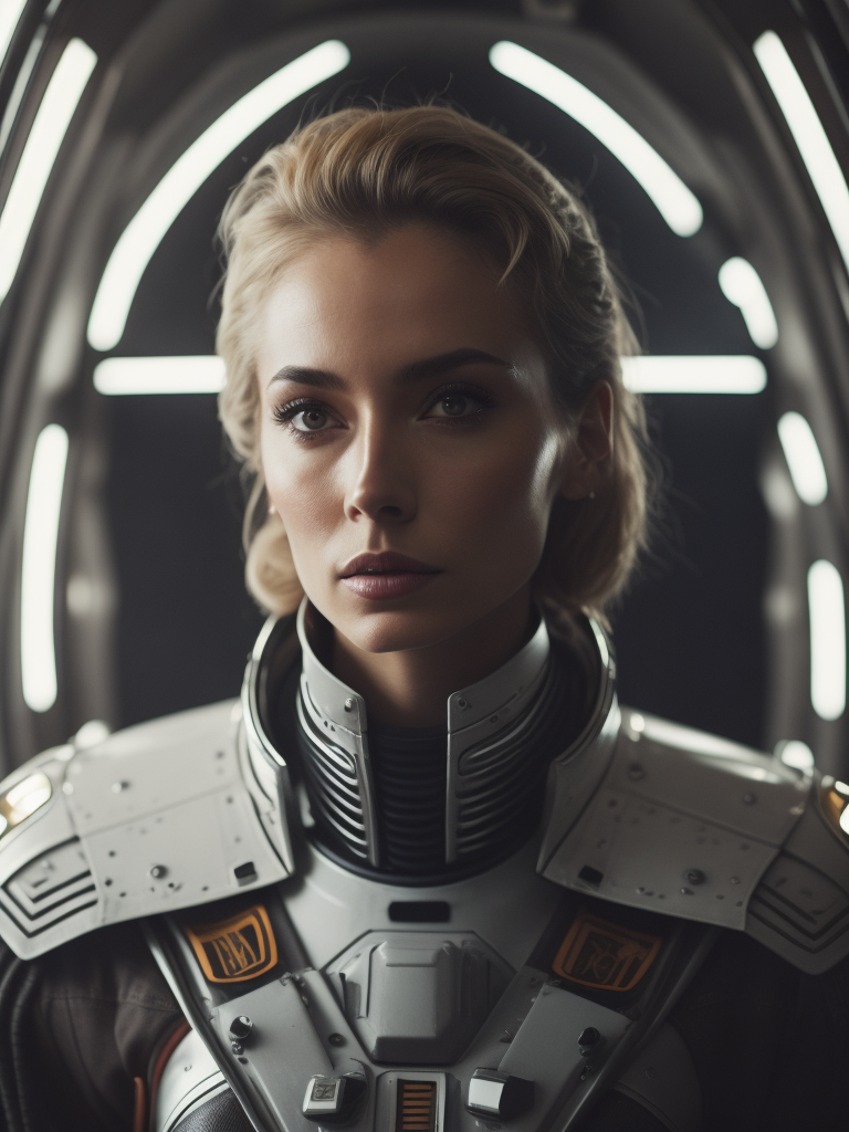 Premium Free ai Images | as female cyborg sci fi film grab ...