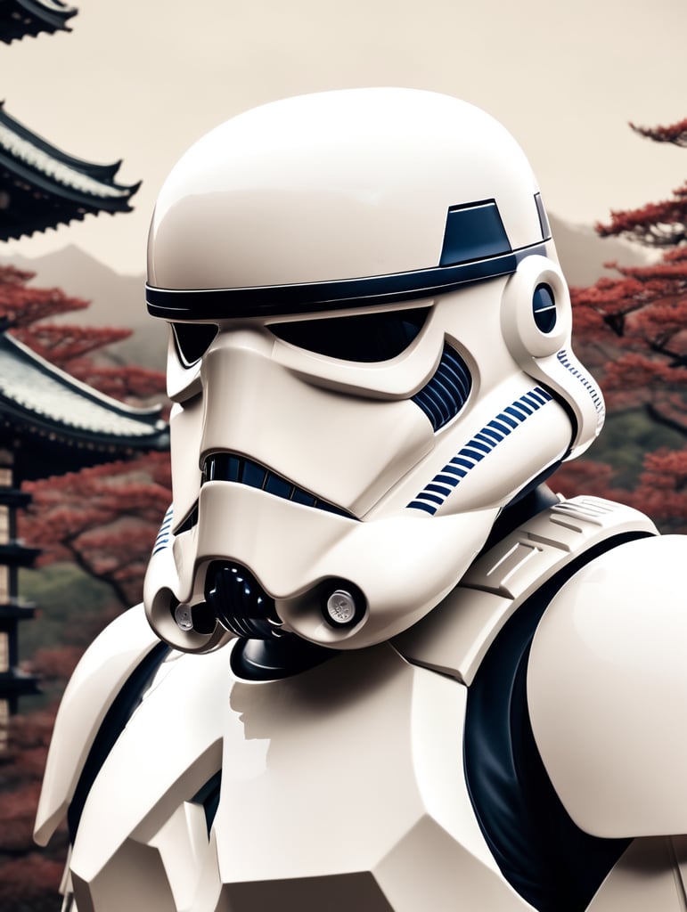 Premium Free ai Images | stormtrooper from star wars traditional ...