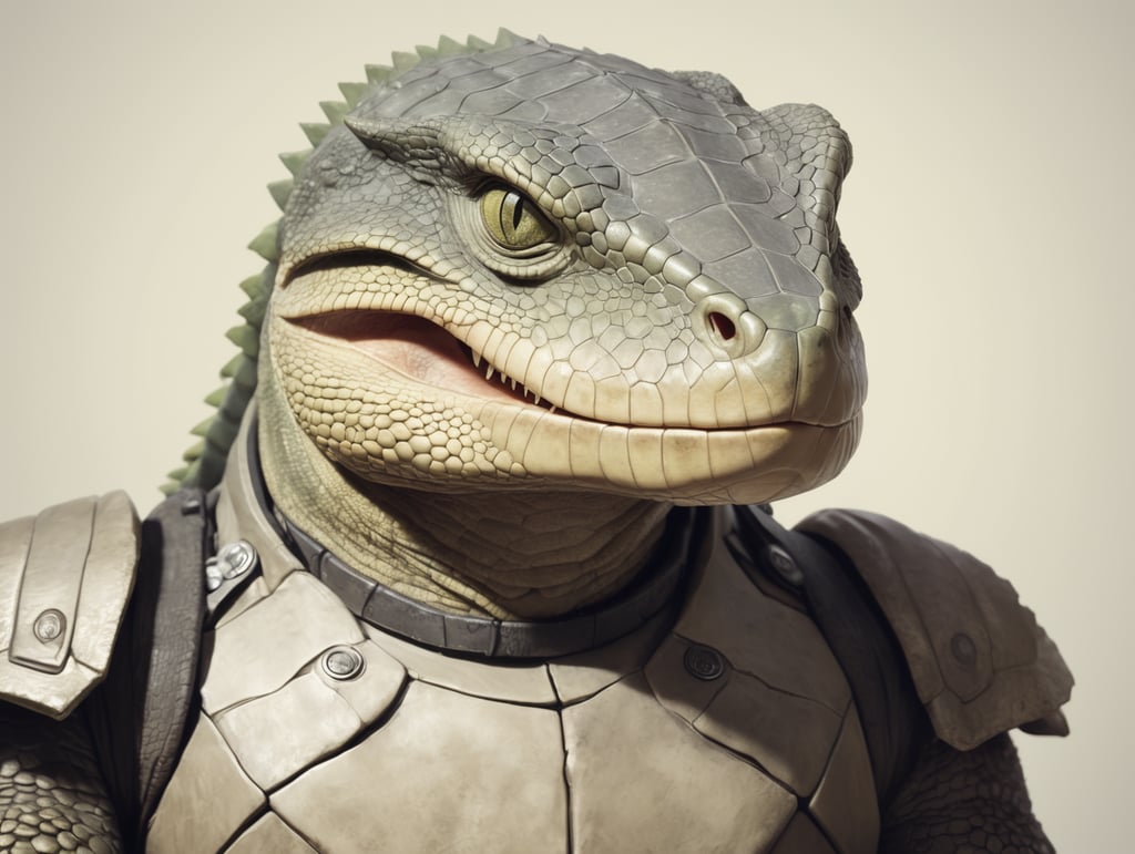 Premium Free ai Images | Reptilian Man: A Mesmerizing Transformation