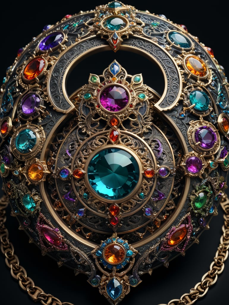 Premium Free ai Images | psychedelic jewelry luxuruy beautiful ar ...