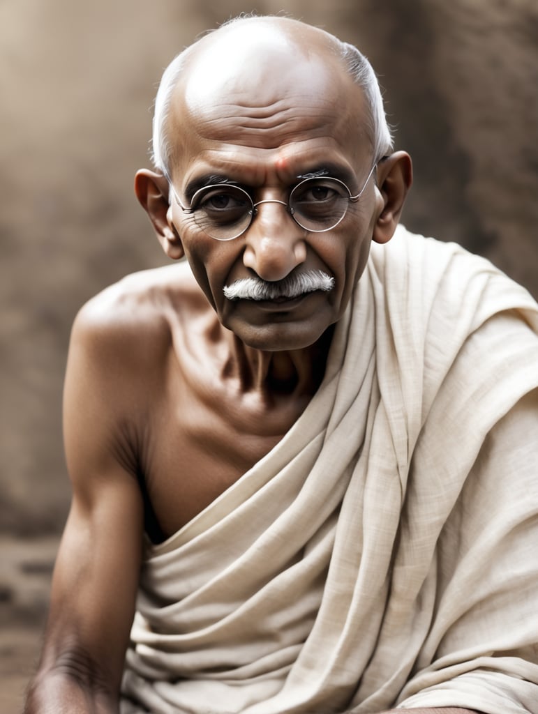 Premium Free ai Images | gandhi