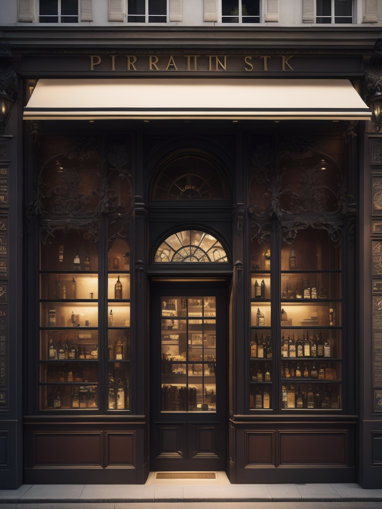 Premium Free ai Images | colored vintage wooden parisian shop front ...