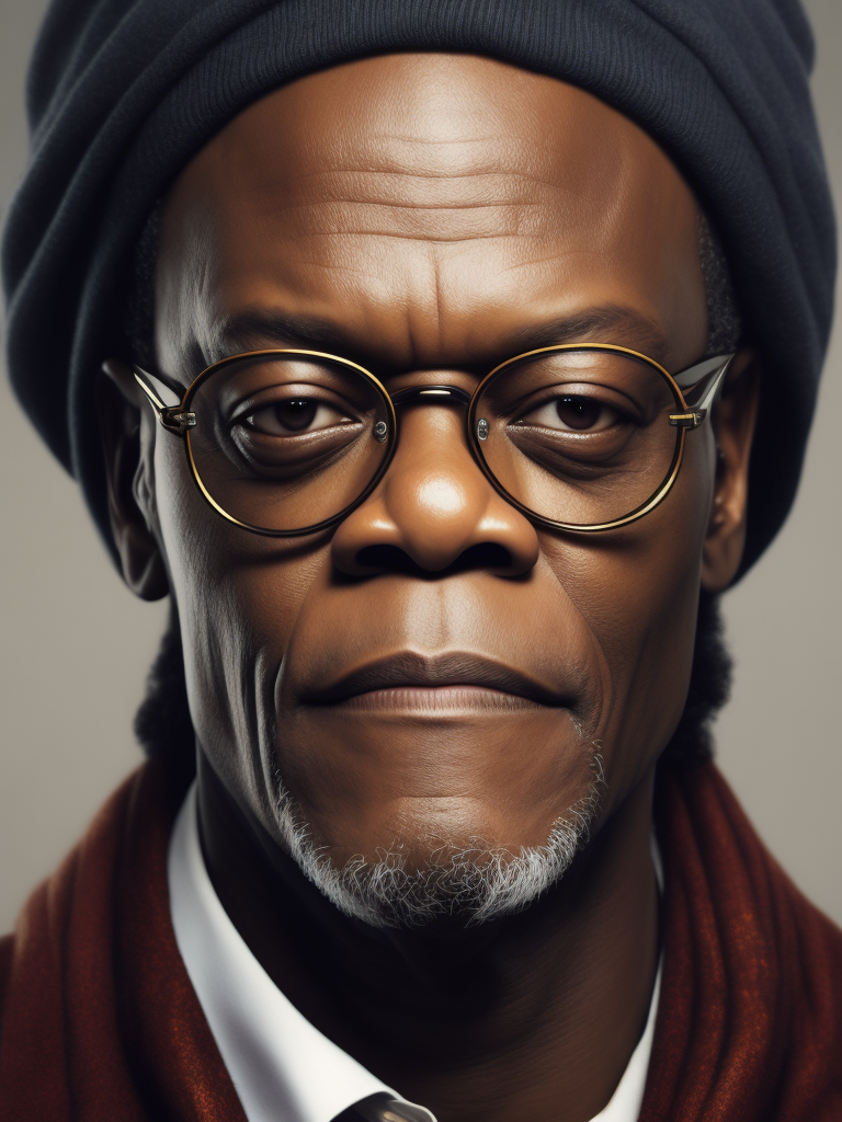 Premium Free ai Images | samuel jackson as harry potter