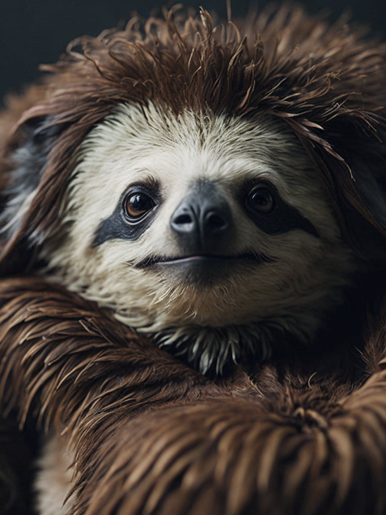 Premium Free ai Images | sloth on the cover of fashion magazine