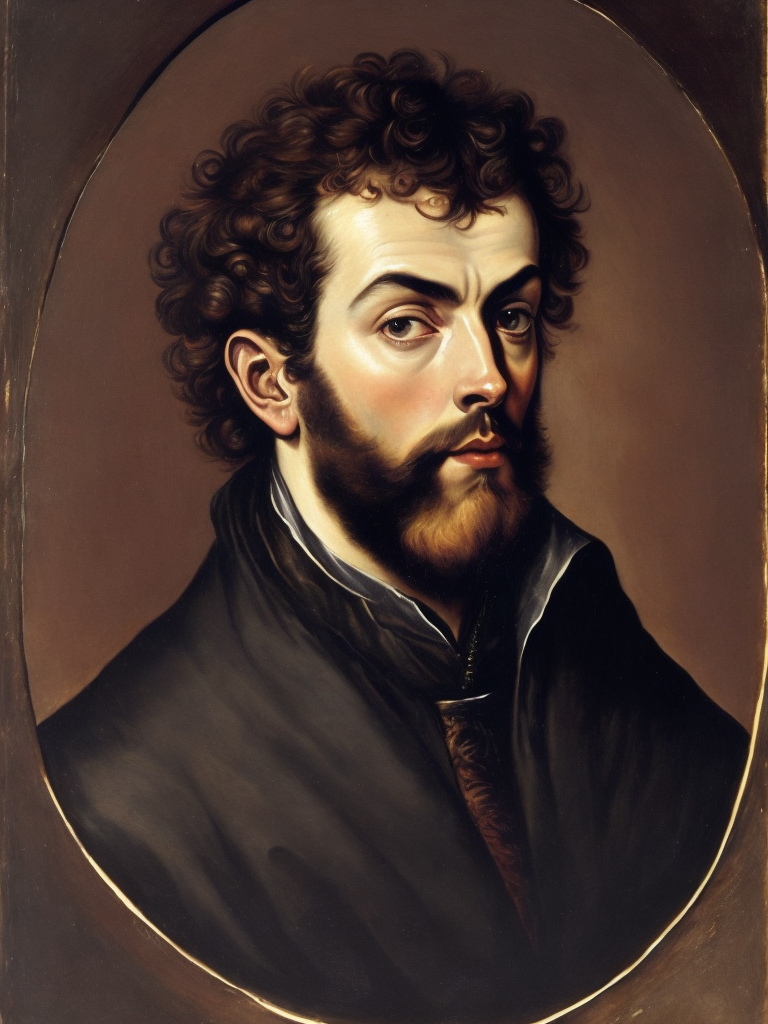 Premium Free ai Images | self portrait by jacopo tintoretto