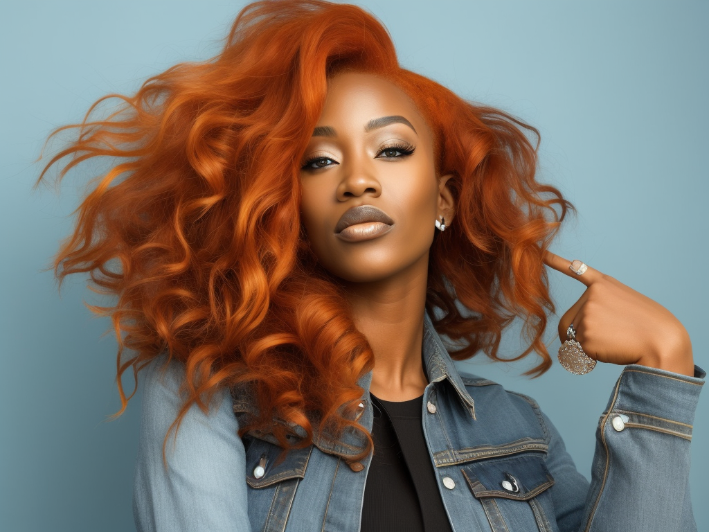 Premium Free ai Images | black women with ginger hair professional ...