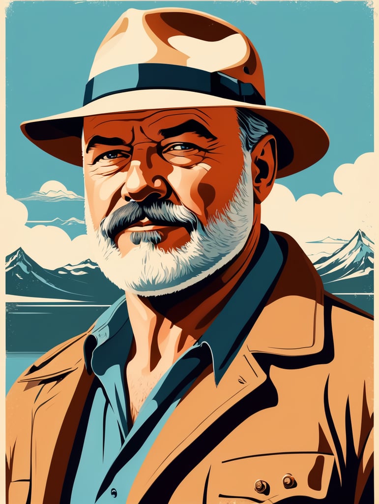 Premium Free ai Images | american retro vintage style illustration of ...