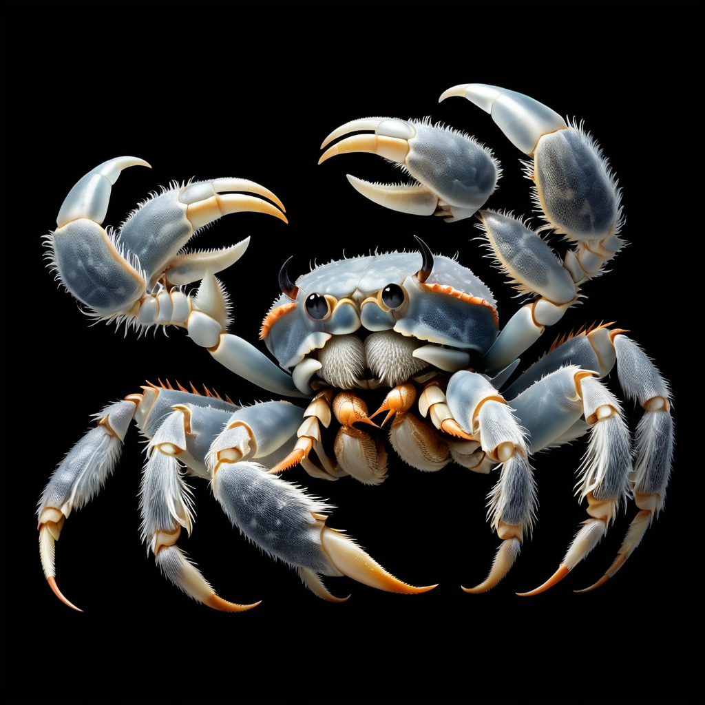 Premium Free ai Images | dynamic depiction of kiwa hirsuta commonly ...