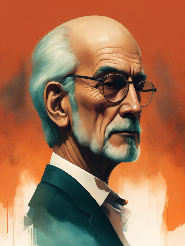 Premium Free ai Images | freud pensando