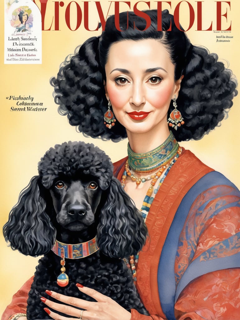 Premium Free ai Images | magazine cover portrait fashionably dressed ...