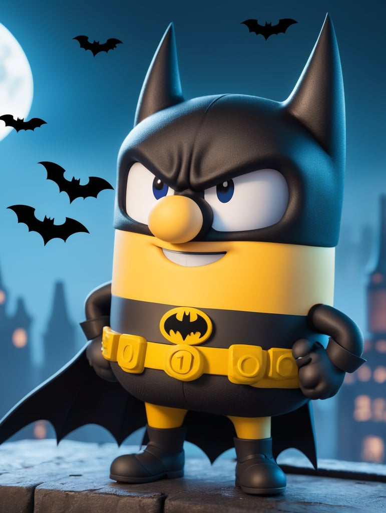 Premium Free ai Images | make an image of mario batman