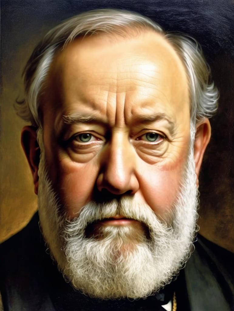 Premium Free ai Images | portrait of benjamin harrison by rembrandt ...