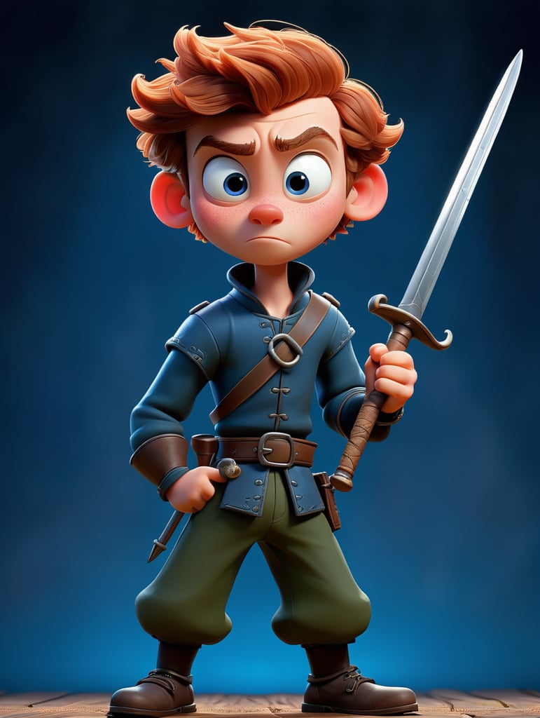 Premium Free ai Images | generate an image of cartonish young ...