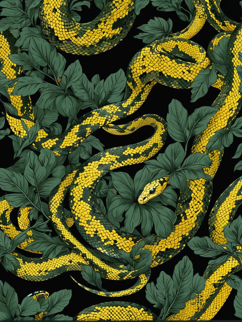 Premium Free ai Images | snake camouflage pattern vector art modern