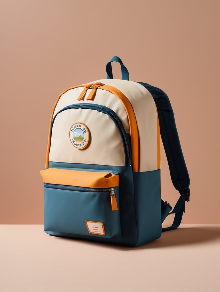 Premium Free ai Images | childrens backpack mockup very contrasting ...