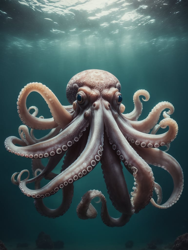 Premium Free ai Images | octopus kraken underwater