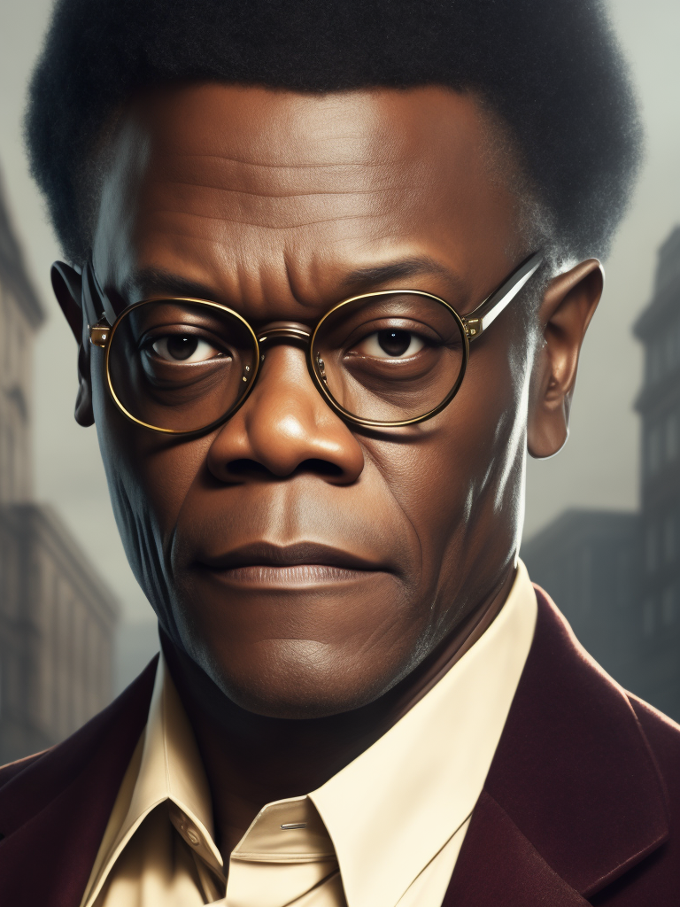 Premium Free ai Images | samuel jackson as harry potter