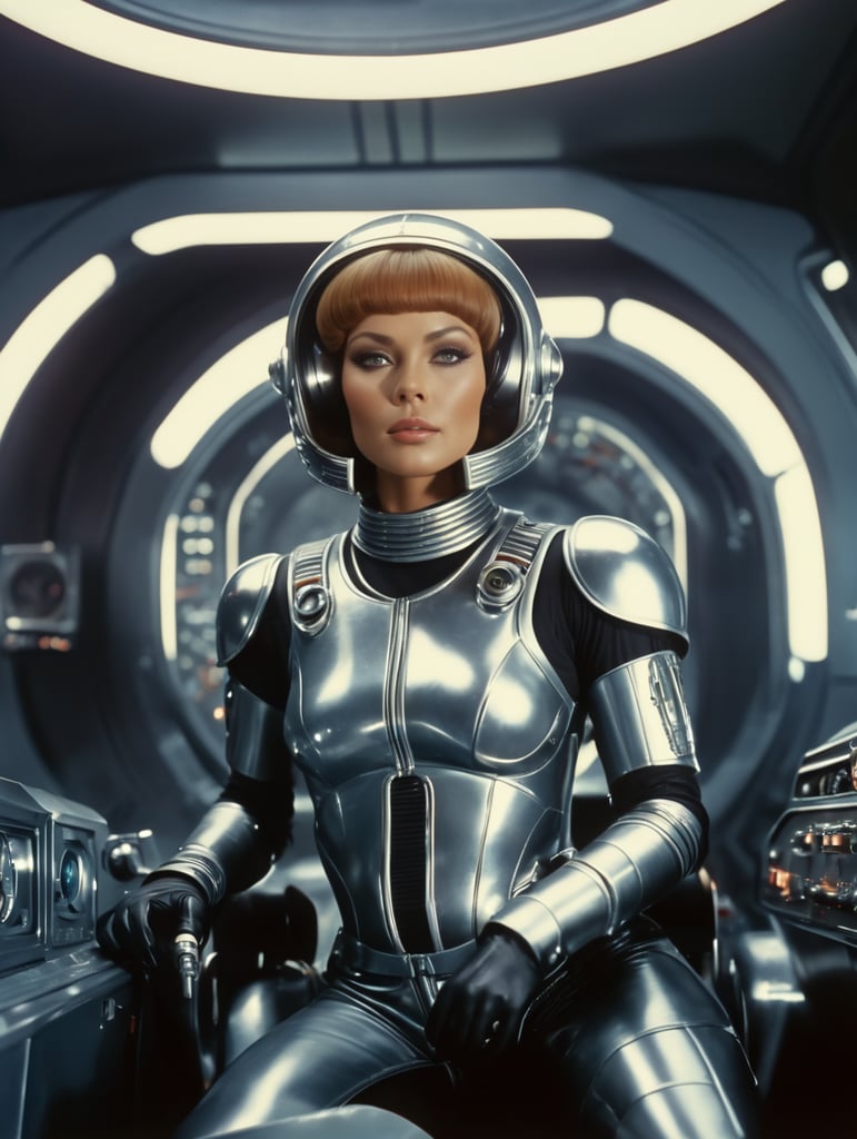 Premium Free ai Images | as female cyborg sci fi film grab ...