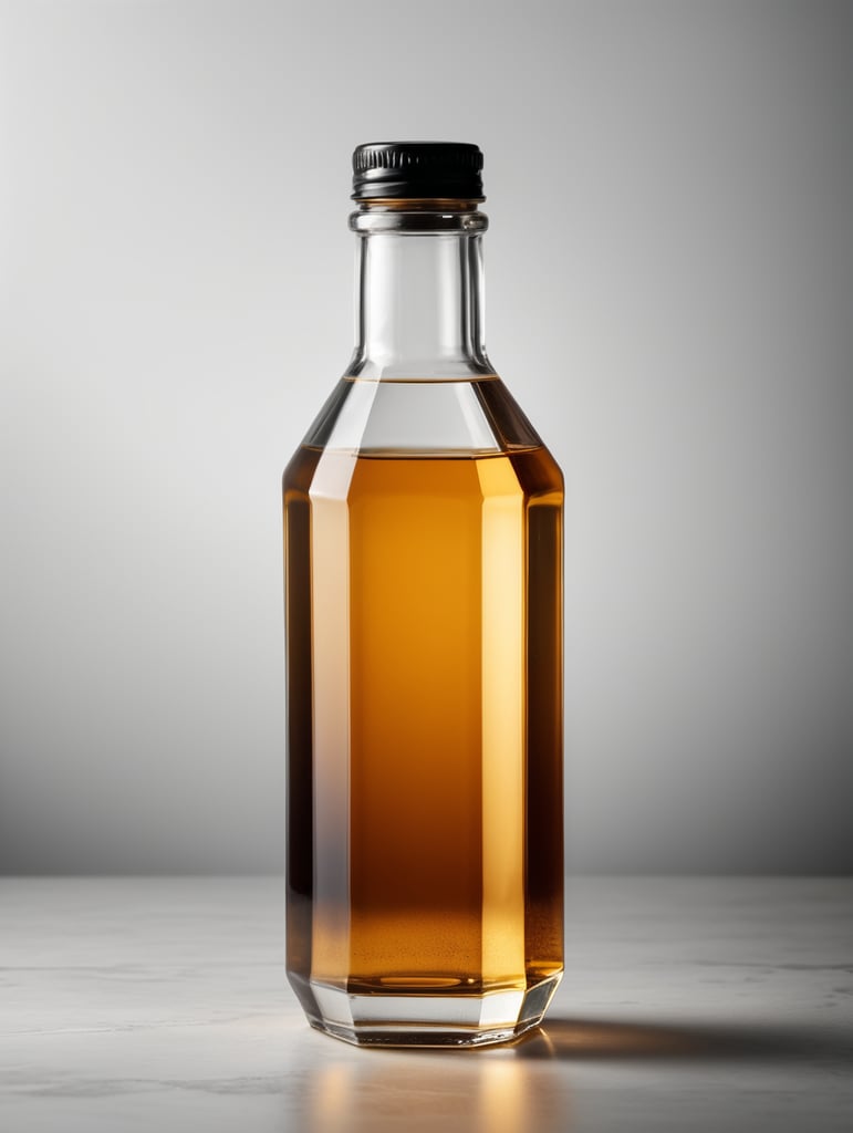 Premium Free ai Images | botella alta minimalista hexagonal de ...