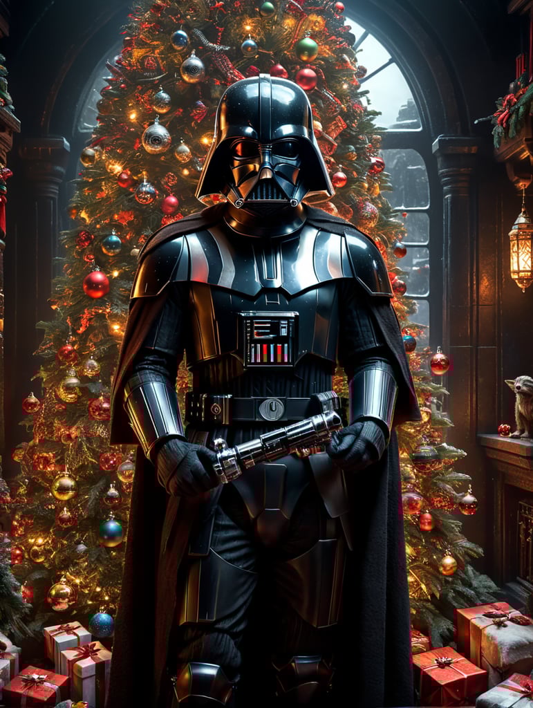 Premium Free ai Images | fun star wars christmas