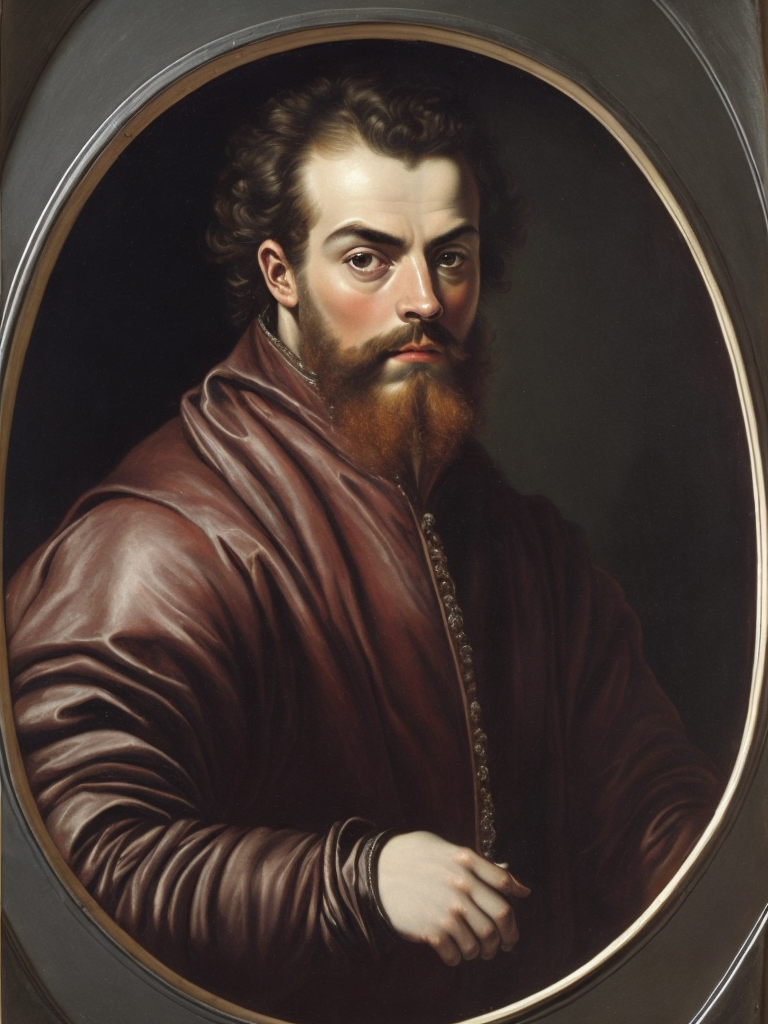 Premium Free ai Images | self portrait by jacopo tintoretto