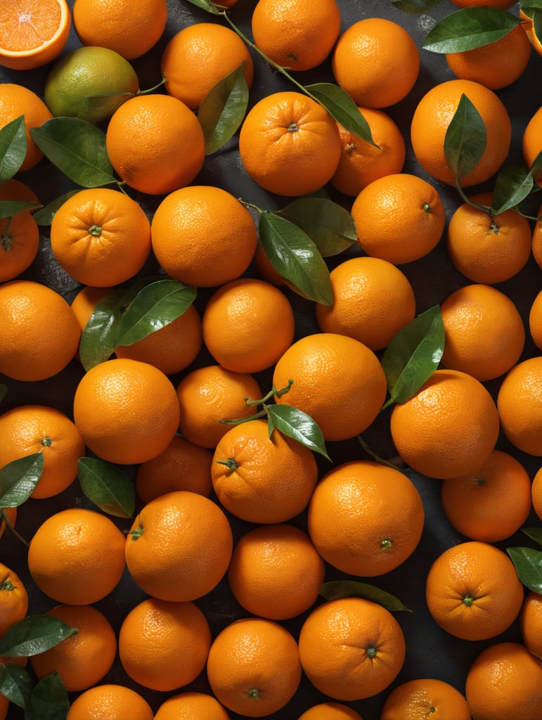 Premium Free ai Images | orange fruits nature agriculture harvest ...