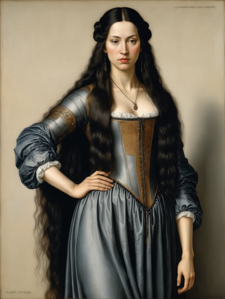 Premium Free ai Images | Enigmatic Elegance: Portrait in Shadows