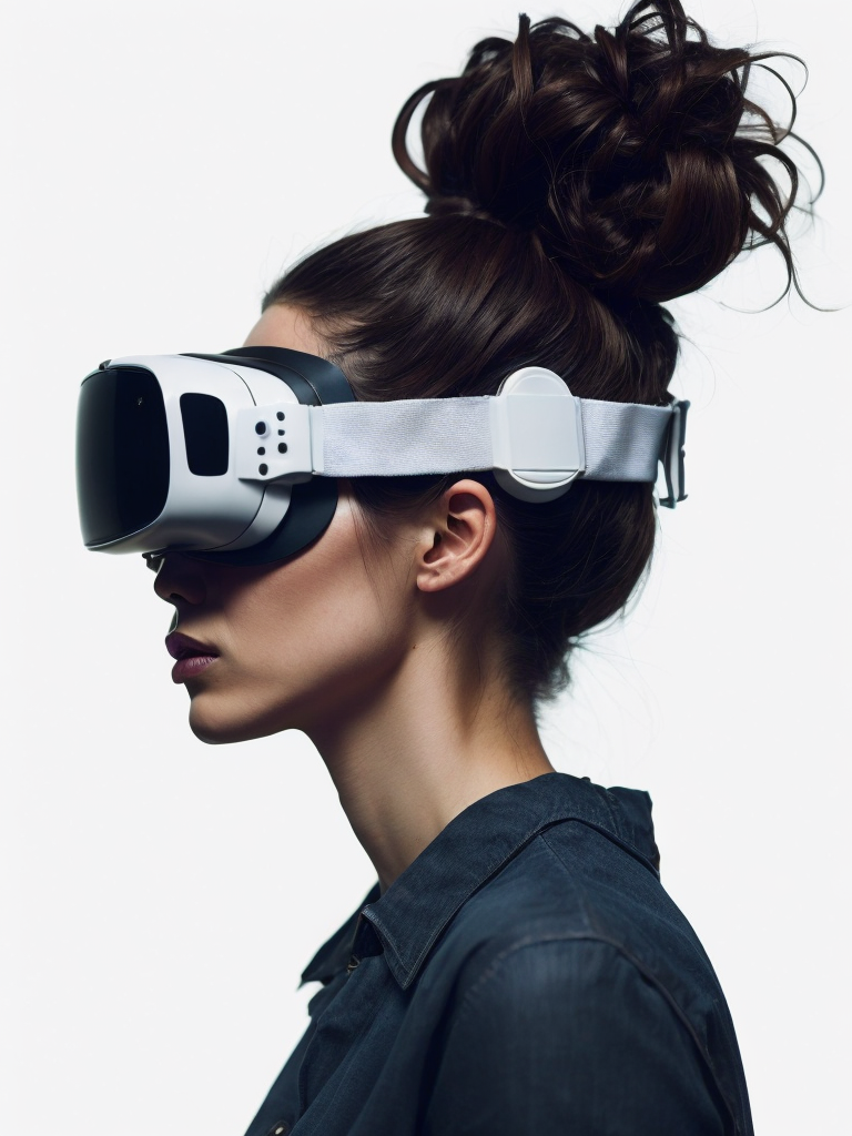 Premium Free ai Images | women wearing vr glasses
