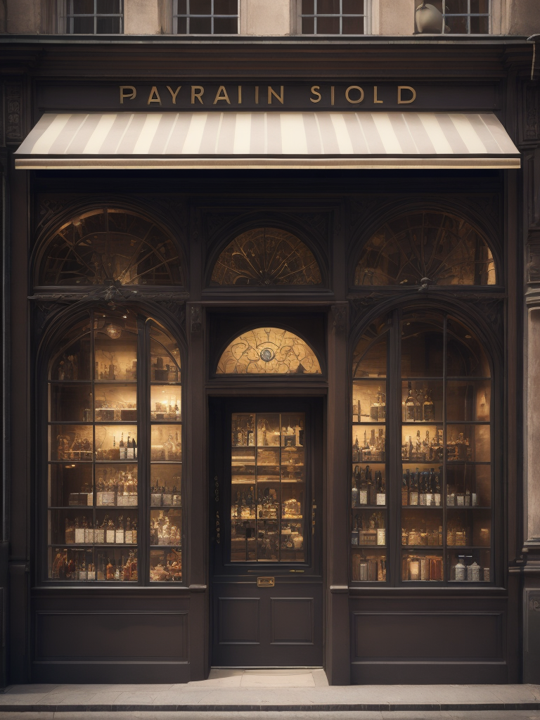 Premium Free ai Images | colored vintage wooden parisian shop front ...