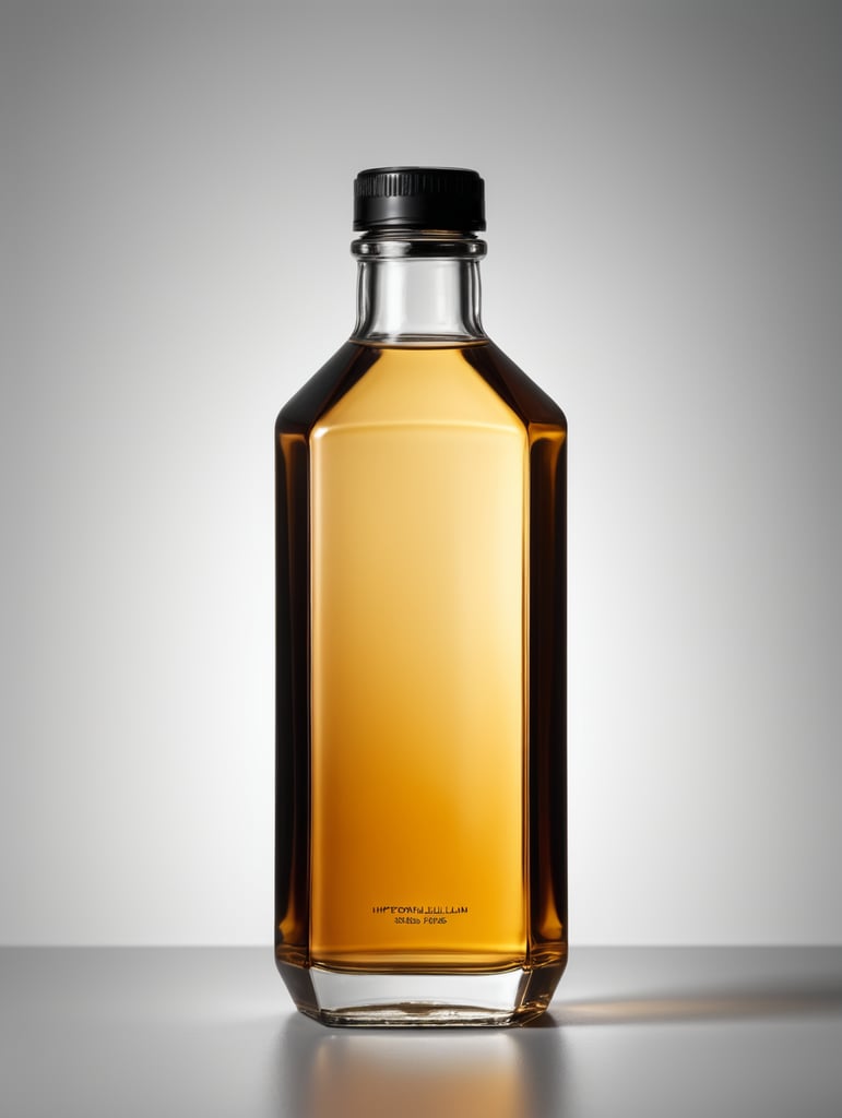 Premium Free ai Images | botella alta minimalista hexagonal de ...
