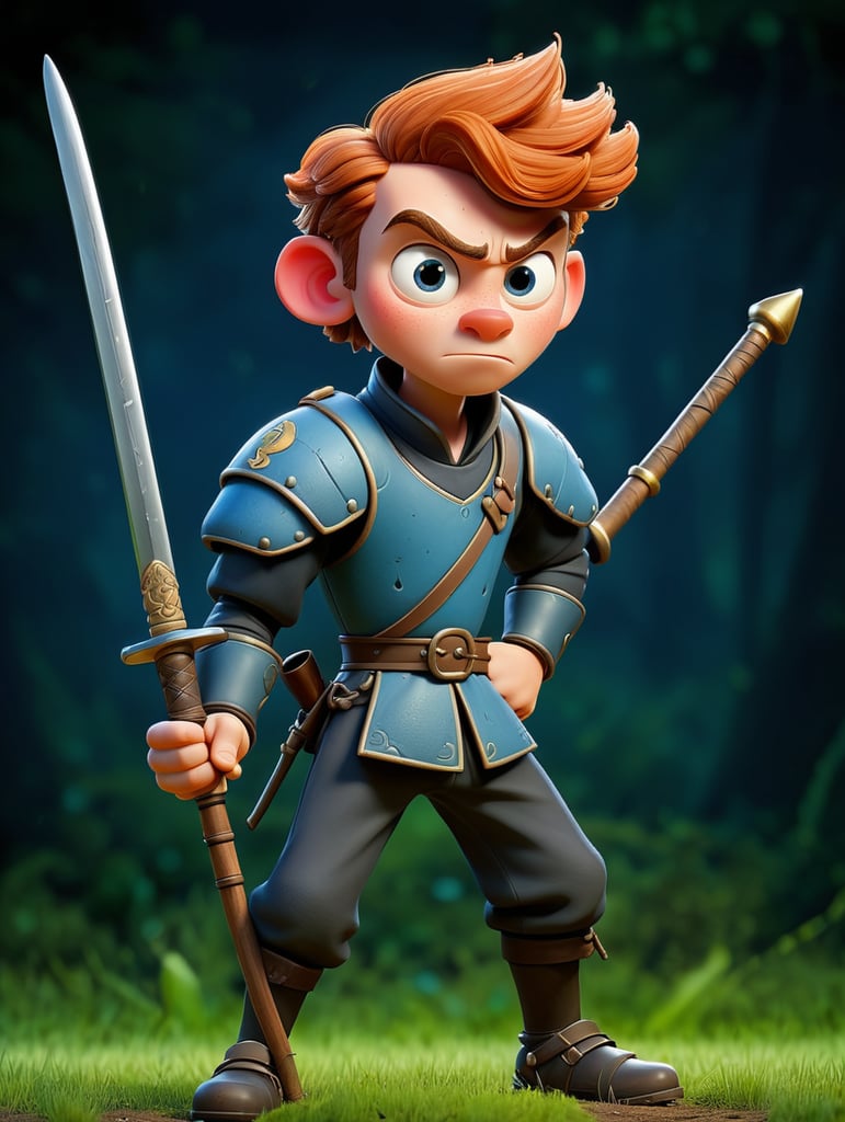 Premium Free ai Images | generate an image of cartonish young ...