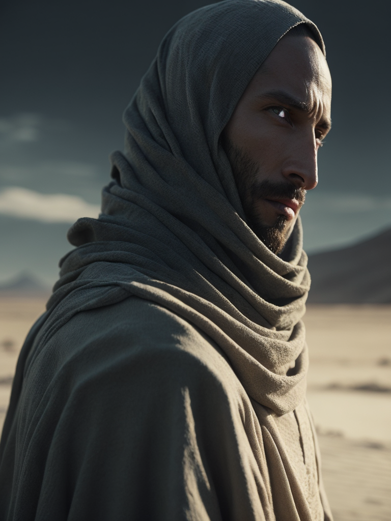 Premium Free ai Images | the moon knight dissolving into swirling sand ...