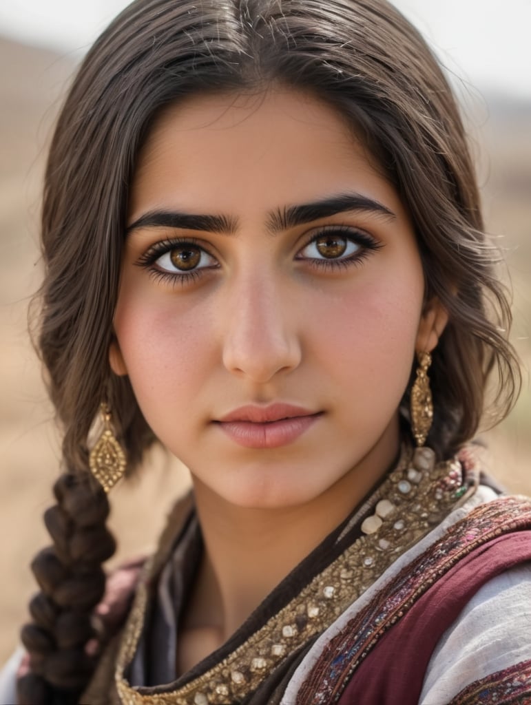 Premium Free ai Images | beautiful kurdish girl