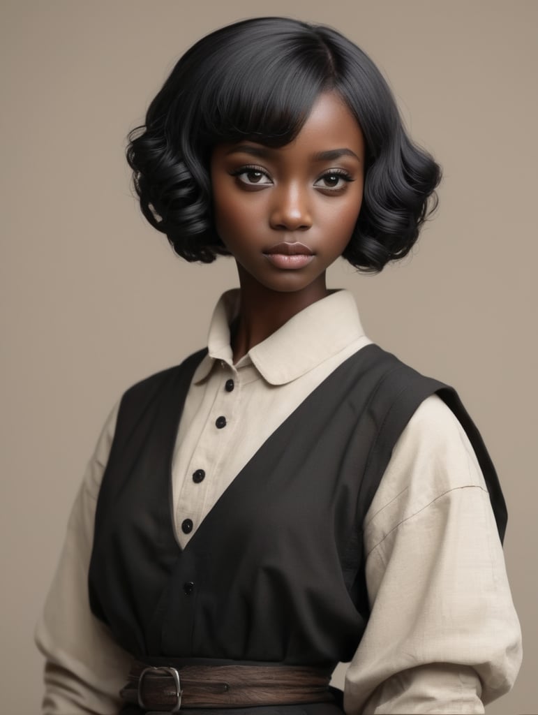 Premium Free ai Images | tiny ebony