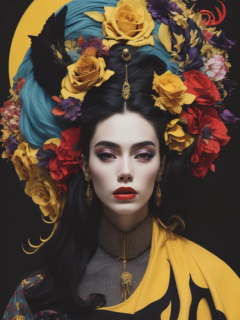 Premium Free ai Images | goddess of avarice gorgeous stunning pop art ...