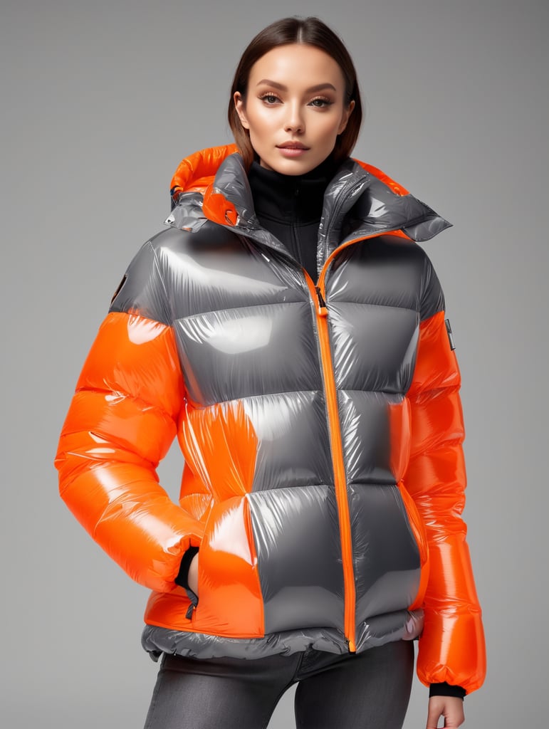 Premium Free ai Images | inflatable vibrant orange minimalist womens ...