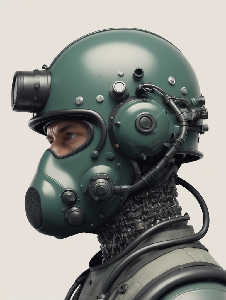 Premium Free ai Images | chemical engineering helmet head animation