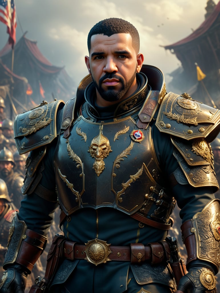 Premium Free ai Images | drake as general