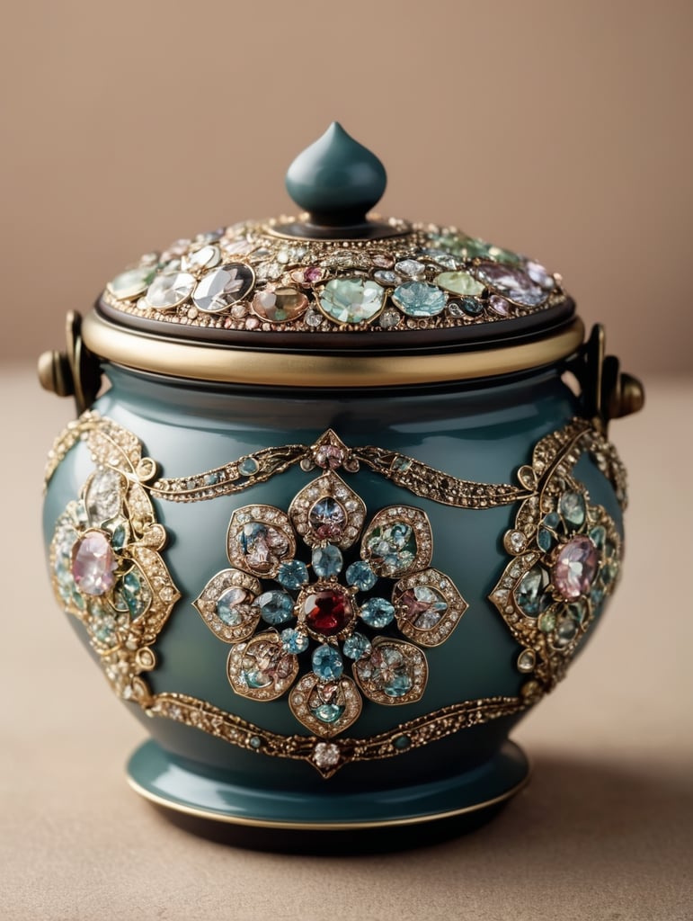 Premium Free ai Images | jewllery small pot